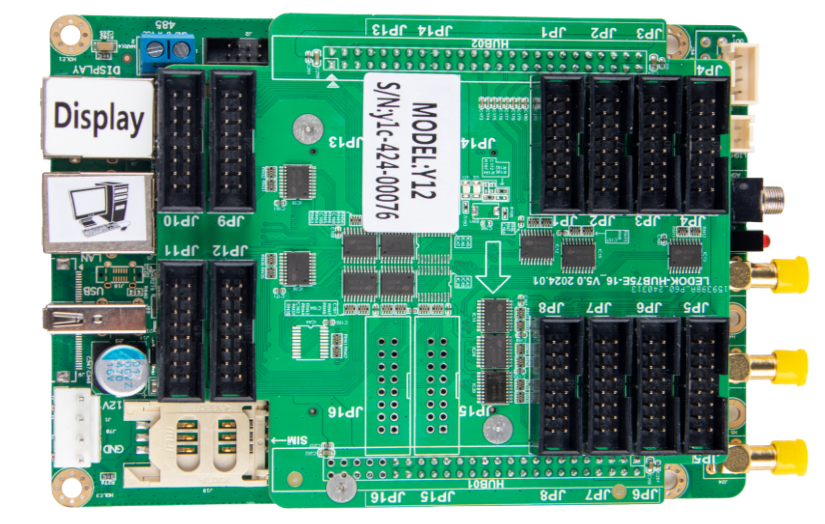 Quality Sysolution MainStream Y12 LED Control Card 12 HUB75 Ports 4G WIFI Ethernet for sale