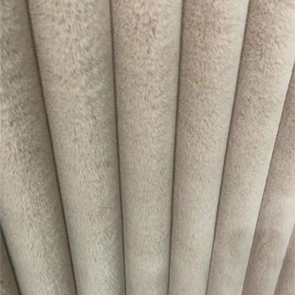 Quality Cream Red Brown Soft Fluffy Fabric Fluffy Fur Material for sale