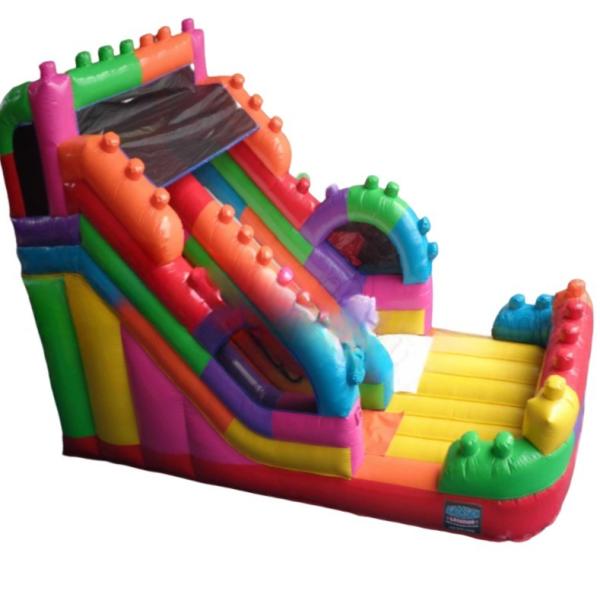 Quality Gender-Neutral Inflatable Bounce Slide with Custom Logo Printed Commercial Water Slide for sale