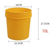 Quality 10 Liter Plastic Bucket with Lid Heavy-Duty Food Bucket 1.0 to 2.5 MM Thickness for sale