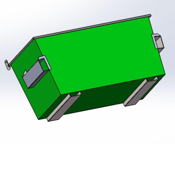 Quality Commercial Front Load Trash Container 4-6mm Steel Construction For Garbage for sale