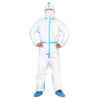Quality Disinfect Bio Security Type 4 Disposable Coveralls 65g SF Microporous Suit For for sale