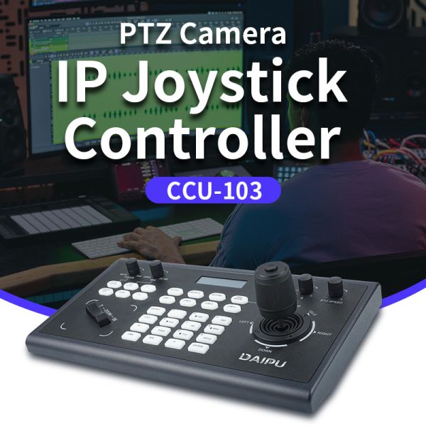 Quality IP PTZ Camera Control Keyboard with 4D Joystick and NDI Controller by DAIPU CCU for sale