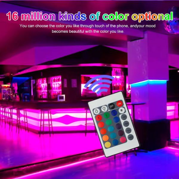 Quality Dc Input Port Rgb Led Controller Controlled By 24Key Remote Control Unit for sale