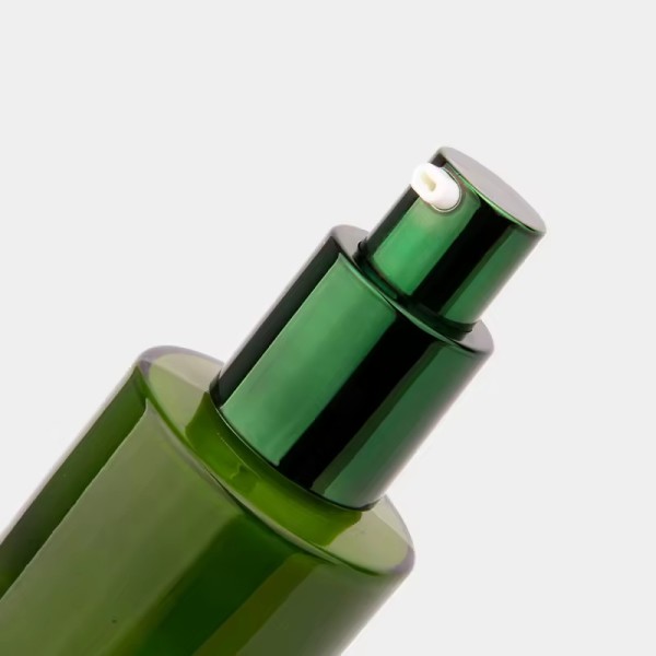 Quality Round Empty Plastic Pump Bottles Green Body Lotion Packaging Eco Friendly for sale