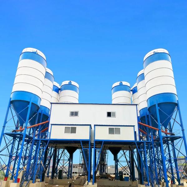 Quality Automatic HZS180 Concrete Batching Plant 260Kw Ready Mix Concrete Plant for sale
