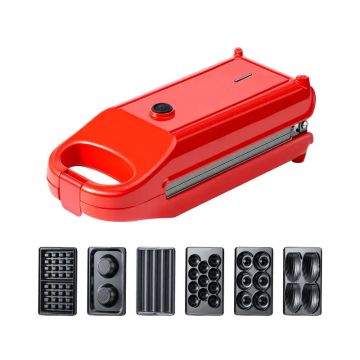 Quality 4 Pancake Egg Core Customized Waffle Maker Round For Individual Home Children for sale