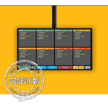 Quality 43" FHD IPS LCD Hanging Digital Signage For Kitchen Management for sale