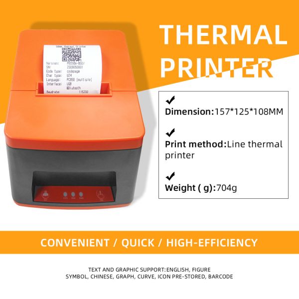Quality Desktop 58mm Thermal Receipt Printer with Bluetooth Connectivity and Performance for sale