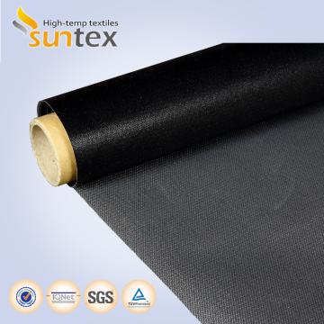 Quality Heat Retardant Black Fire Retardant Fabric Glassfiber Coated / Ptfe Fiberglass for sale