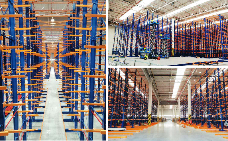 Double Side Cantilever Racking System Warehouse Storage Cantilever Rack