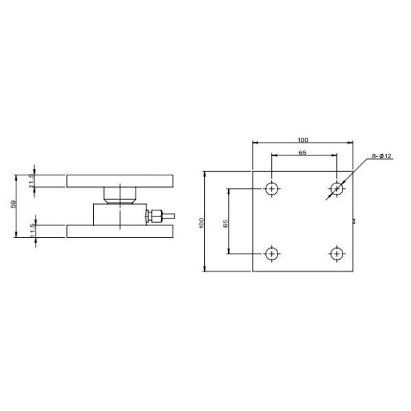 Quality Precision Weighing Assembly For Silo Weighing 1 100kN Capacity Actuator Type for sale