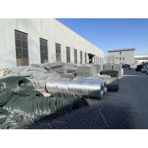 Quality 2.0mm - 4.0mm Electro Galvanized Wire Gabion Box Silver Color Length 1m - 2m for sale