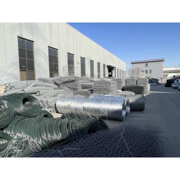 Quality 2.0mm - 4.0mm Electro Galvanized Wire Gabion Box Silver Color Length 1m - 2m for sale