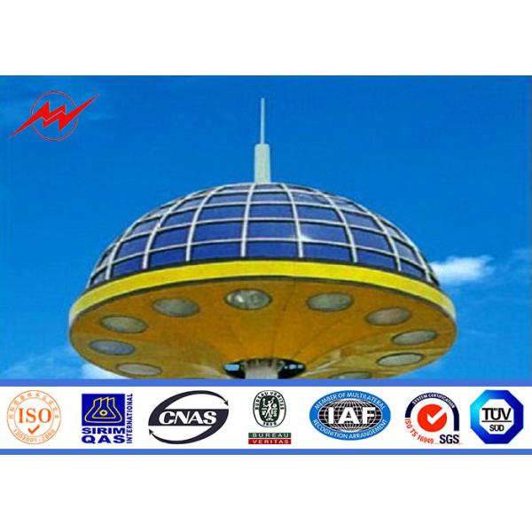 Quality 30m Q345 customized galvanized High Mast Pole with lifting systems for sale