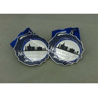 Quality Customized Silver Hard Enamel Medal With Zinc Alloy , Die Struck Medal For for sale