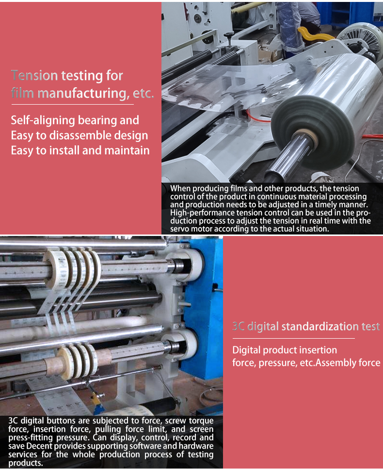 high-precision film weighing force measuring controller through-axis tension sensor RTN Ring torsion compression load cell
