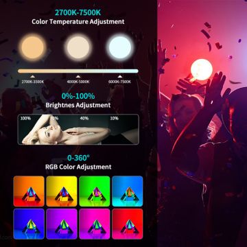 Quality 30000lux LED Studio Spotlight HSI Mode , DMX LED Panel Remote Control for sale