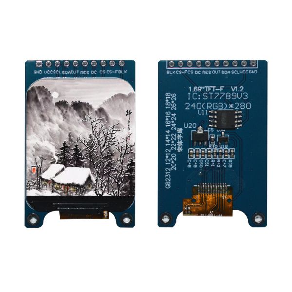 Quality TFT Display Module 1.69 Inch 240x280 SPI Driving IC ST7789V for sale