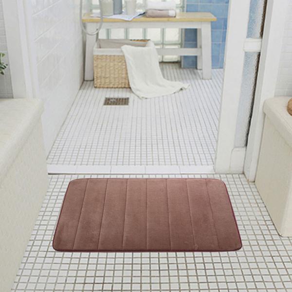 Quality Polyester Memory Foam Bathroom Mat 50x80 Cm Non Slip for sale