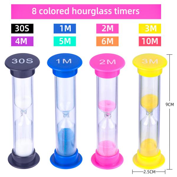 Quality Customized Plastic Hourglass Sand Clock 10 Minute Hourglass Sand Timer for sale