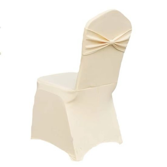 Quality High Quality Elastic Knot White Restaurant Banquet Chair for sale