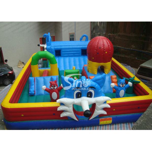 Quality Happy cat toddler toy outdoor inflatable fun land from China Sino Inflatables for sale