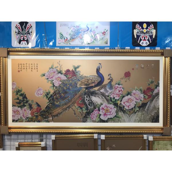 Quality Custom Hotel Decorative Metal Picture Frame Wall Art Cloisonne Paint Enamel for sale
