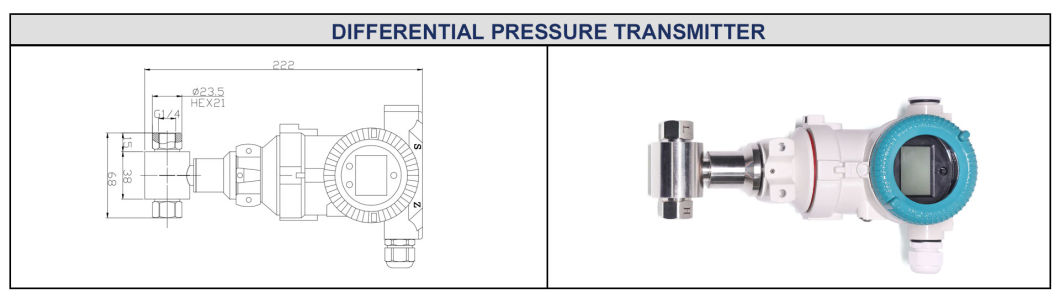 Differential Pressure Transmitter Low Range for Petroleum Chemical Industry