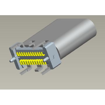 Quality SMT Type Input Output Connectors Usb C 3.1 Connector Vertical 180° for sale