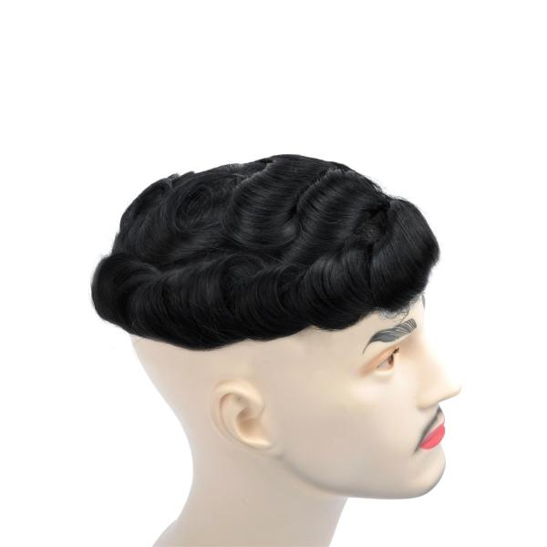 Quality Customizable Mens Toupee Hair Adhesive Attachment Method for sale