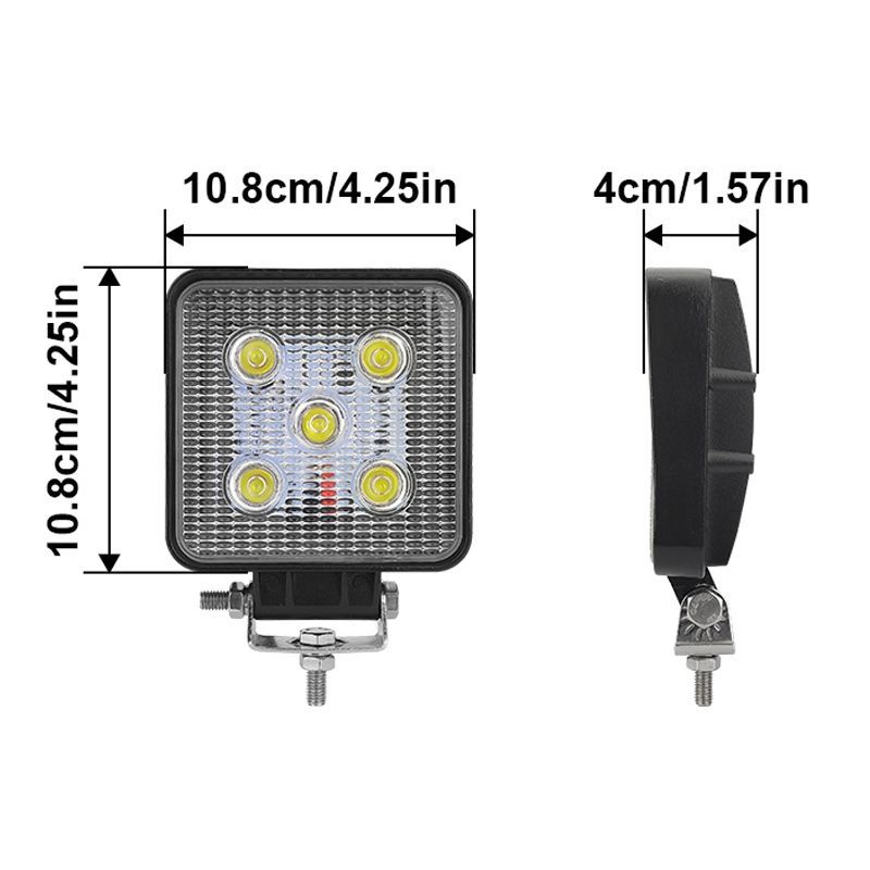 Universal Forklift Light DC 12V 24V 15W LED Work Light