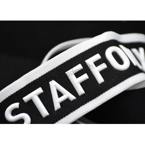 Quality Jacquard OEKO Men'S Underwear Elastic Band Silicone Screen Print Black White for sale