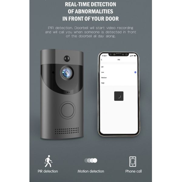 Quality 1080P Resolution Wifi Network Wireless Camera Intercom Smart Tuya Doorbell for for sale