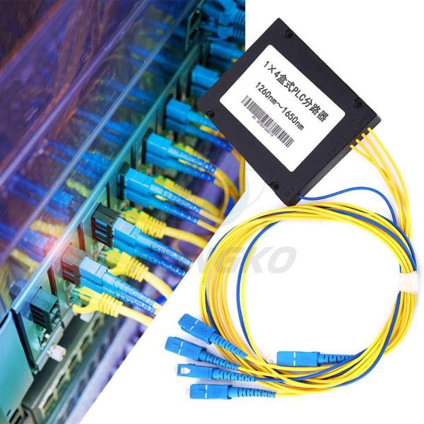 Quality 4 Way SC UPC Plc Optical Fiber Optic Couplers And Splitters 1x4 for sale