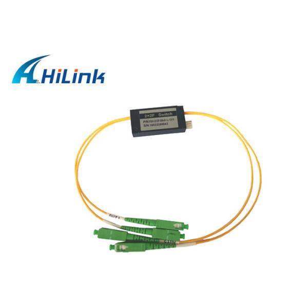 Quality Non Latching 500MW 1550nm 2x2 Bypass Fiber Optic Switch for sale