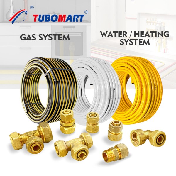 Quality Brass Compression Pex Fitting For Pex Multilayer Water Pipe ISO 14001 for sale