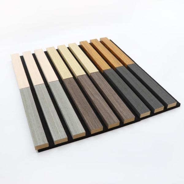 Quality Wood Veneer Luxury Acoustic Panels Fabric Wooden Grooved Fluted for sale