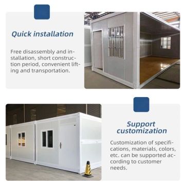 Quality Customized Color Mini 20ft Container House for Office Workshop Warehouse for sale