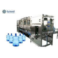Quality 20L Bottle Mineral Water 5 Gallon Drum Filling Equipment 2000BPH for sale