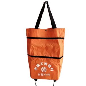 Quality Folding 600D Fabric Shopping Bags Tote Wheel Bag Size Can Extend for sale
