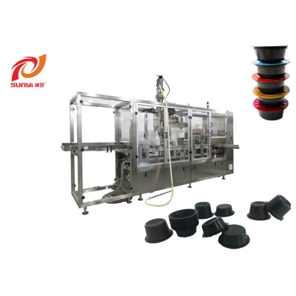 Quality Double Lanes Coffee Capsule Filling Sealing Machine for sale