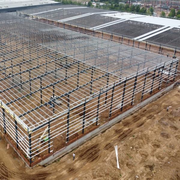 Quality Lightweight Steel Frame Warehouse Q235B Q355B 50 Years Life for sale