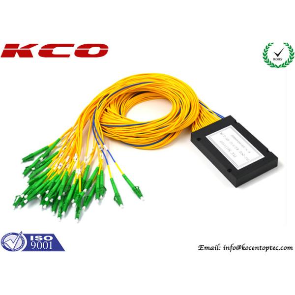 Quality LC APC Connector PLC Fiber Optic Splitter Module 2x32 2:32 Corning Fiber ABS Box for sale