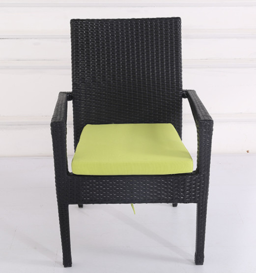 Quality Black Wicker Patio Dining Table Garden Restaurant Dinning Table Set for sale