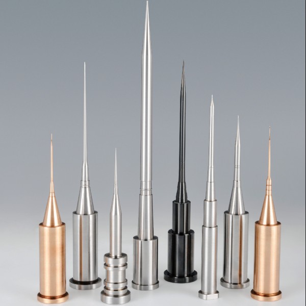 Quality STAVAX Precision Tapered Core Pins for Medical Injection Molds with ±0.005mm Tolerance for sale