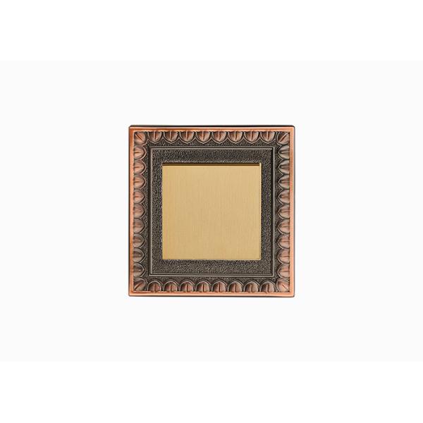 Quality Amertop Brass Wall Switch Brass Panel,Retro style Light Switch 86*86mm 10A 250V 1/2/3/4 gang 1/2 way for sale