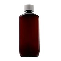 Quality Screen Printing 16oz Amber Color Tris Label Plastic Bottle Body Containing Qr for sale