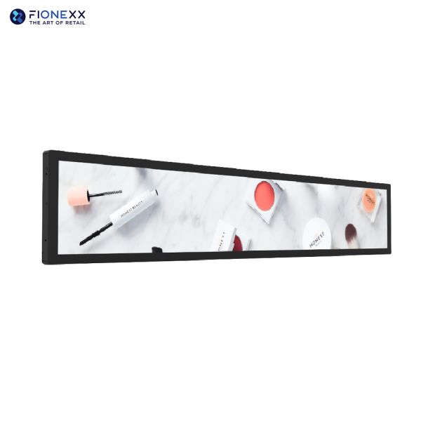 Quality 24/7 Commercial Grade 37inch Stretched Bar LCD Display with 1920x540 Resolution for Shelf Stand Installation for sale