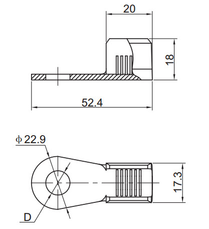 Quality Automotive Cable Lug Terminal Battery Cable Ring Terminals TS16949 Certification for sale